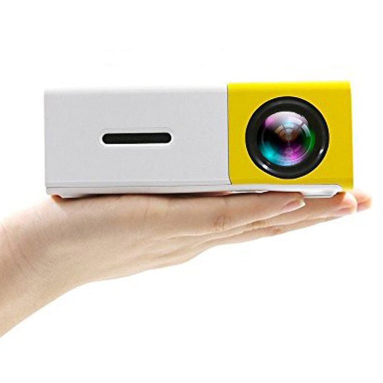 Video Projector, MEER 1600 Lumens 130’’ Wide Screen LED Portable ...