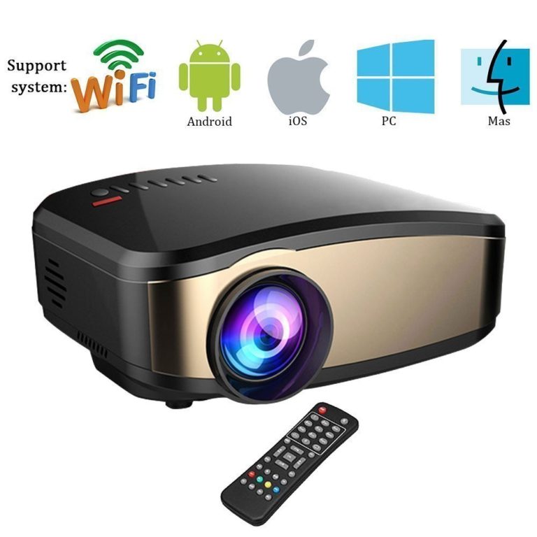 3200 Lumens Full HD 1080P Projector, LESHP Video Projector LED + LCD ...