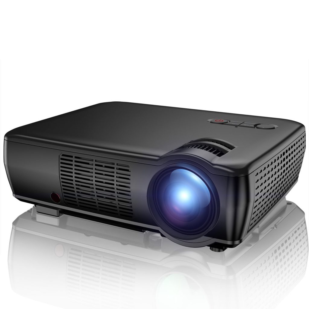 Tontion 2400 Lux Video Projector 1080P Full HD Mini Projector