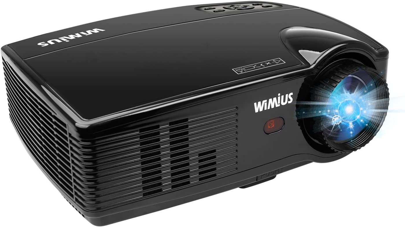 WiMiUS T4 Video Projector HD 1080P Portable LED 3200 Lumens