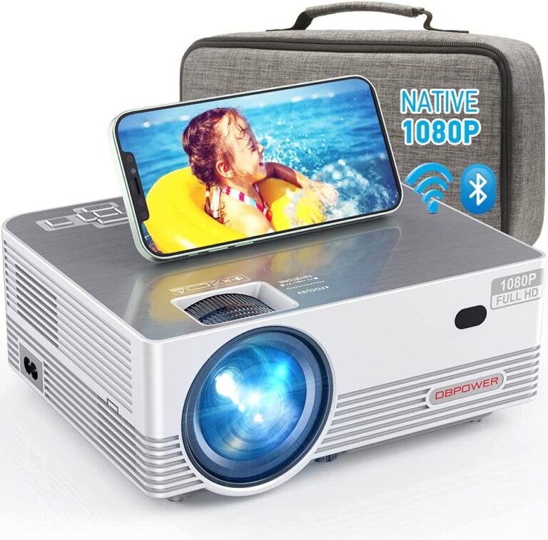 DBPOWER Native 1080P WiFi Bluetooth Projector DBPOWER 8000L Full HD ...