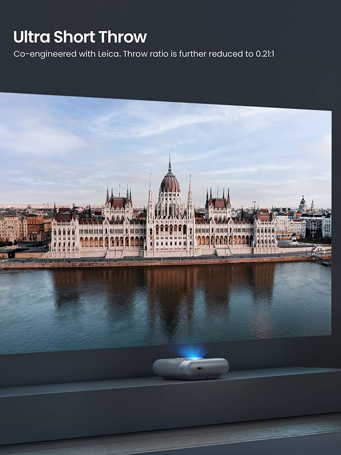 JMGO O1 Pro Ultra Short Throw Projector, 1500ANSI Lumens