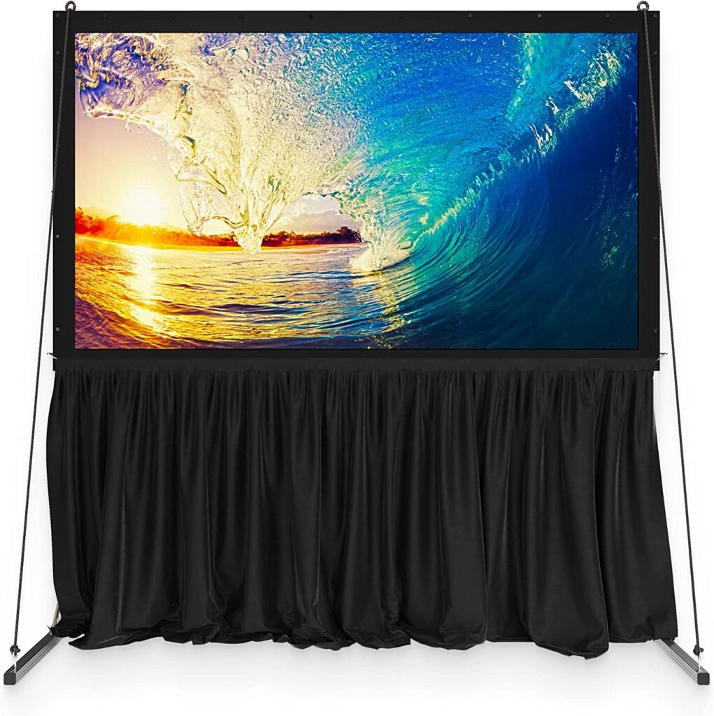 Outdoor Projector Screen - Foldable Portable Outdoor Front Movie Screen ...