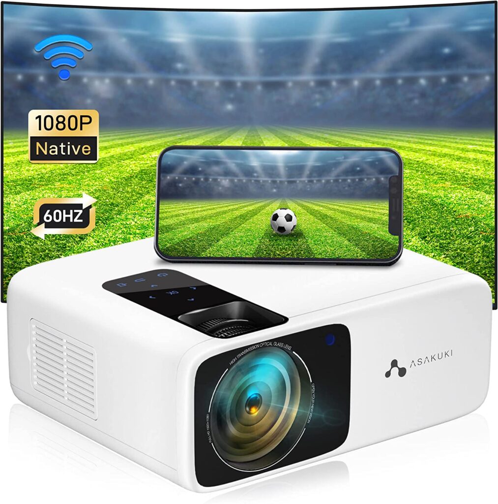 TOPTRO X5 5G WiFi Bluetooth Projector 360 ANSI Lumen Full HD Native ...